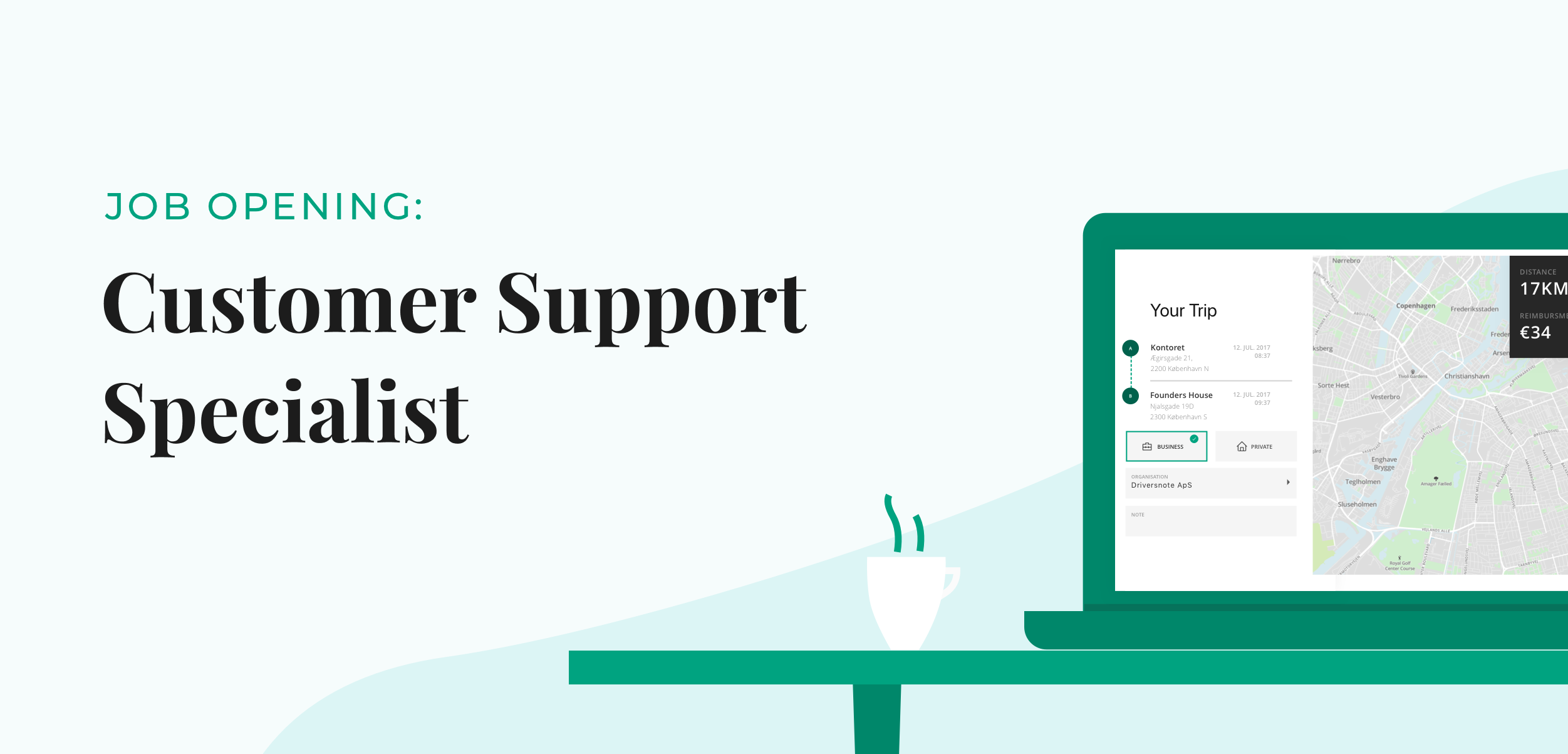 Job opening: Part-time Customer Support Specialist (Copenhagen)